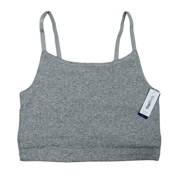 GAP | Tops | Gap Body Cotton Ribbed Cropped Cami Top With Builtin Bra ...
